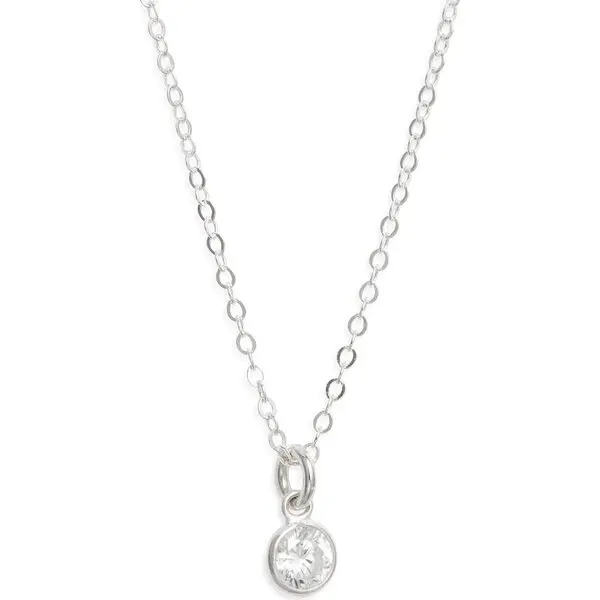 NASHELLE Clarity Pendant Necklace - Sterling Silver