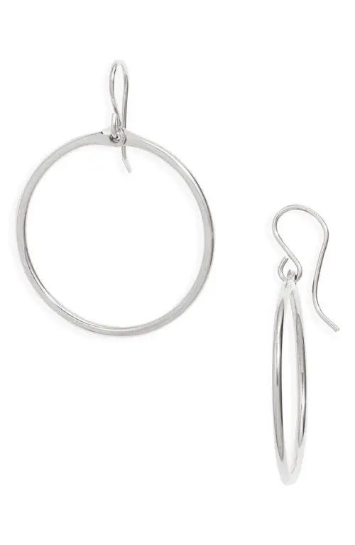 NASHELLE Signature Small Hoop Earrings - Sterling Silver