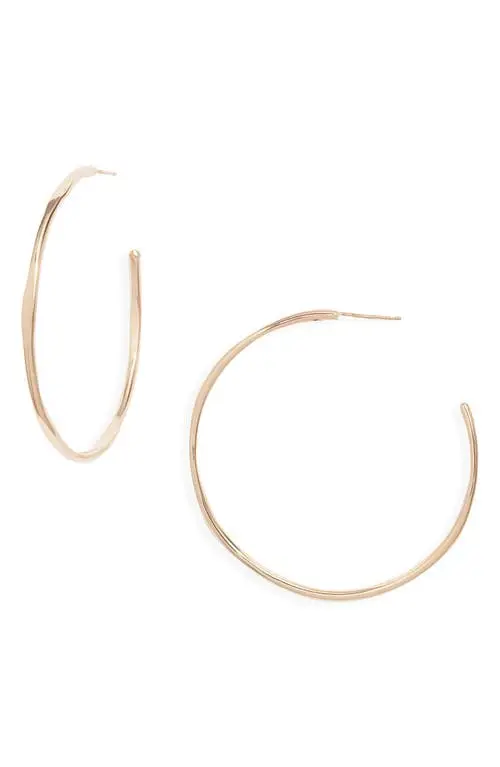 NASHELLE Medium Loom Hoop Earrings - Gold Fill
