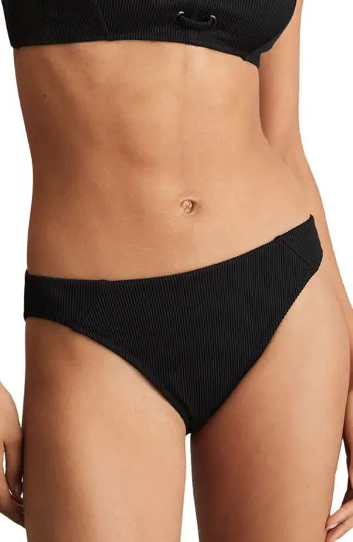 REISS Dee Hipster Bikini Bottom - Black