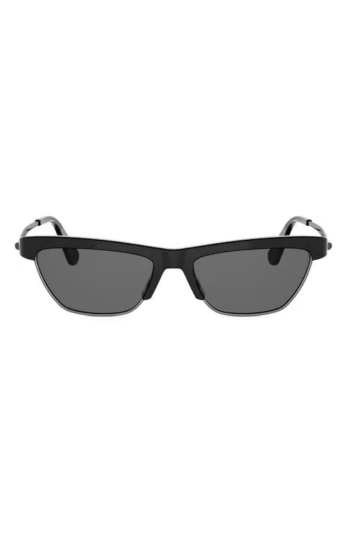 Dior D-moon B1i Butterfly Sunglasses - Shiny Black/smoke