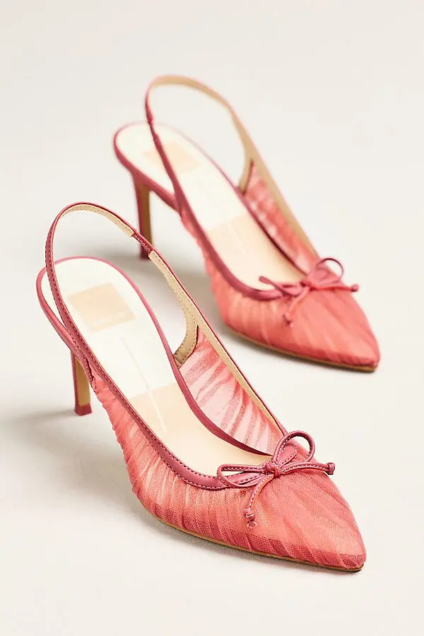 Dolce Vita Yela Slingback Kitten Heels - Rose