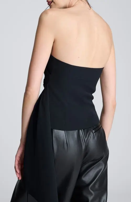 KENNETH COLE Asymmetric Hem Strapless Top