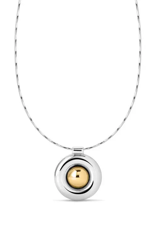 LUV AJ The Chrome Orb Pendant Necklace - Silver