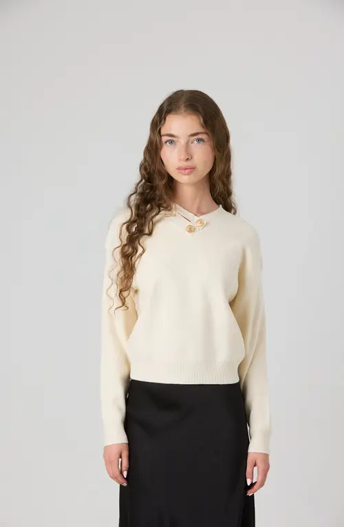BY TESS COLLECTION Marlow Sweater - Cream