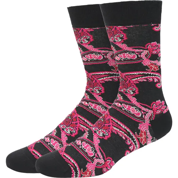 BEAU TIES OF VERMONT Murrman Patterned Socks - Murrman Black