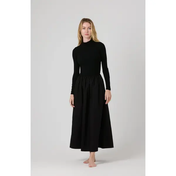 BY TESS COLLECTION Avery Midi Dress - Black