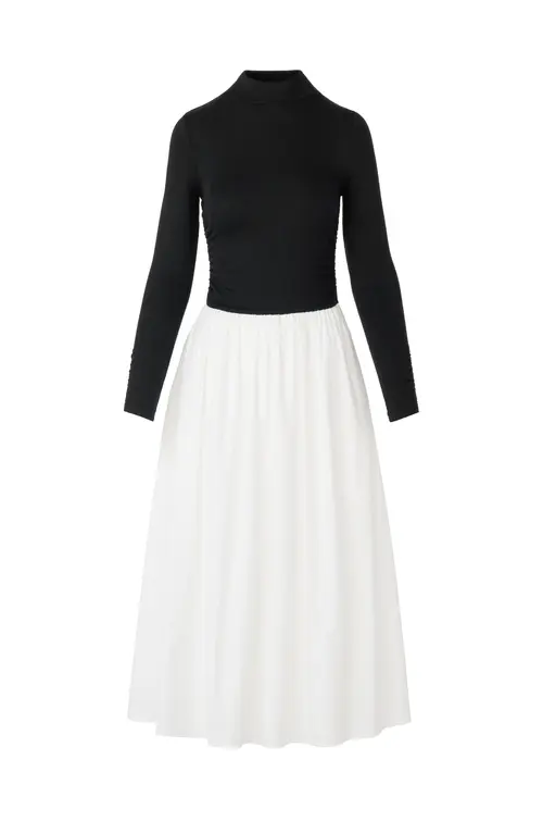 BY TESS Avery Midi Dress - Black/white