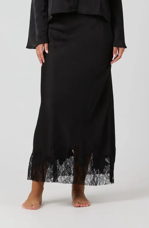 BY TESS Olivia Printed Midi Skirt - Black