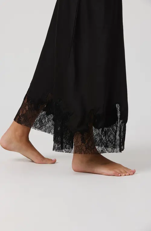 BY TESS Olivia Printed Midi Skirt - Black