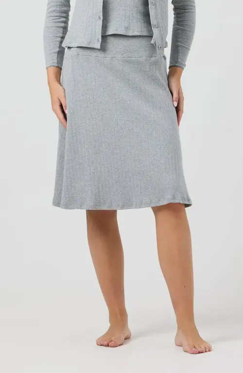 BY TESS COLLECTION Lexi Midi Skirt - Grey