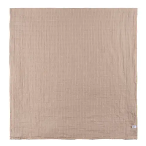 JUST BORN Muslin Swaddle Tan Blankets 2-pack