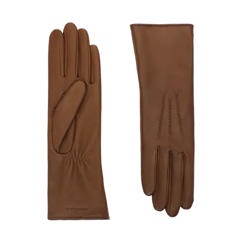 AGNELLE Grace Leather Gloves - Whisky