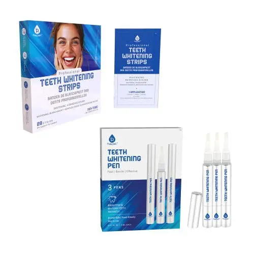 PURSONIC Teeth Ning Essentials Bundlening Pens + Professional Ning Strips - White