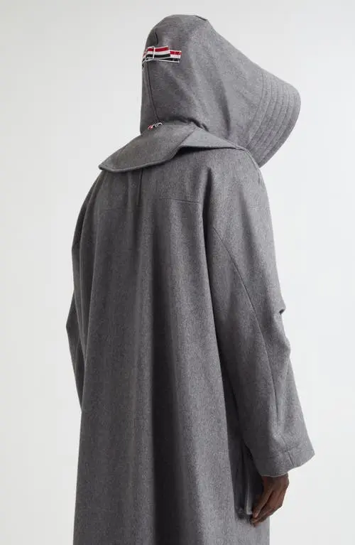 Thom Browne Waterproof Cashmere Parka With Removable Hood