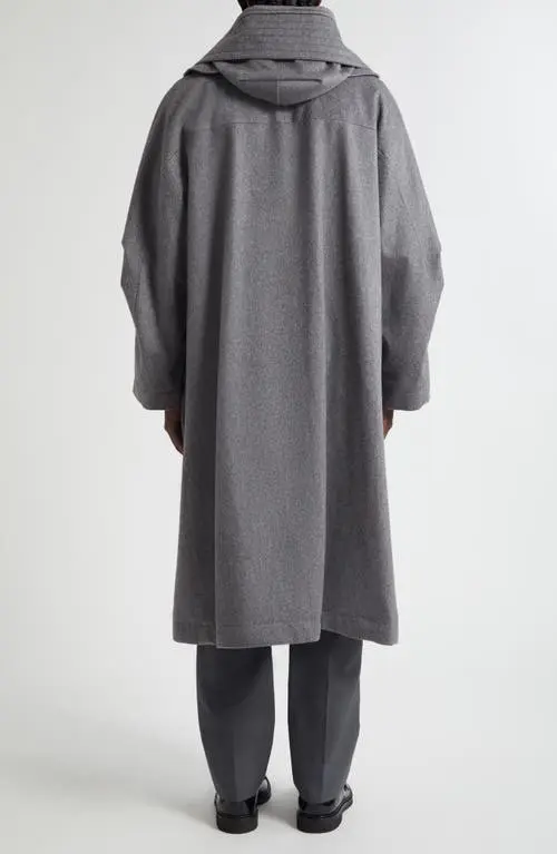Thom Browne Waterproof Cashmere Parka With Removable Hood