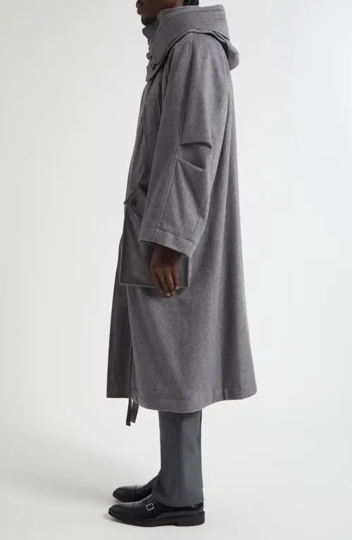Thom Browne Waterproof Cashmere Parka With Removable Hood