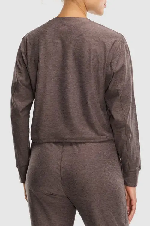 PELOTON Crewneck Pullover - Cocoa