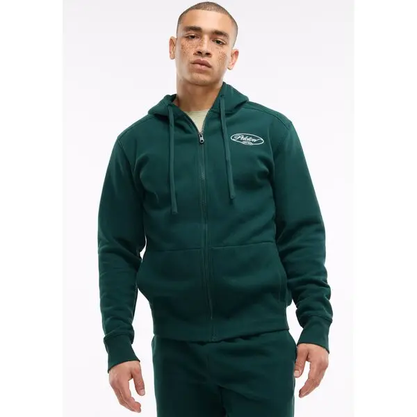 PELOTON Soft Fleece Full-zip Hoodie - Pine