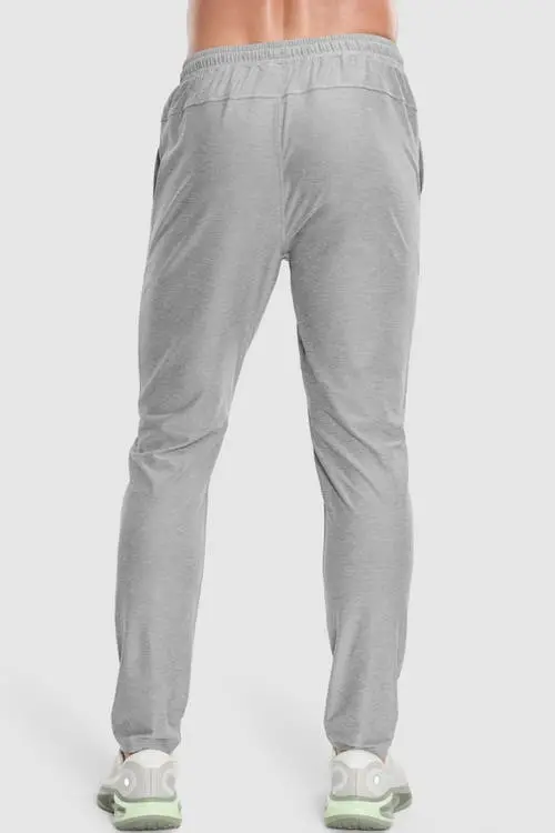 PELOTON Rolled Cuff Tapered Pant - Light Heather Grey