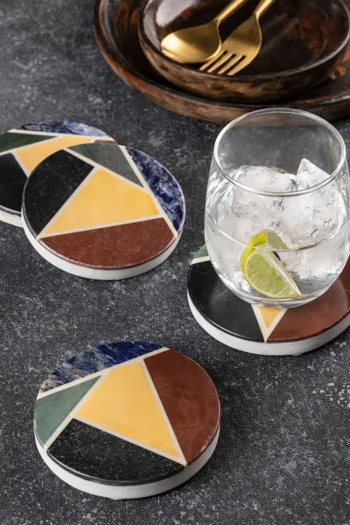 GAURI KOHLI Bennett Marble Coasters