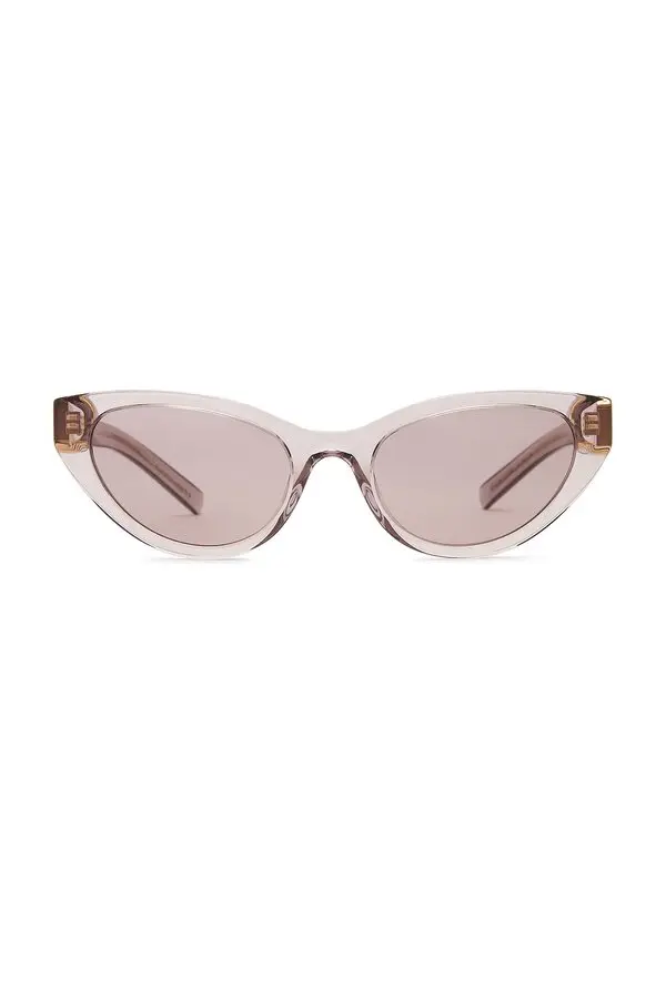 Miu Miu Cat Eye Sunglasses - Mauve Transparent