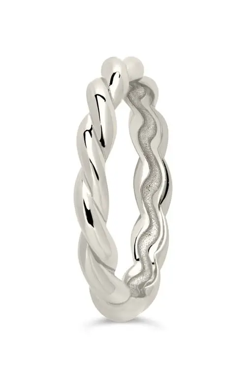 Sterling Forever Nixie Twisted Band Ring - Silver