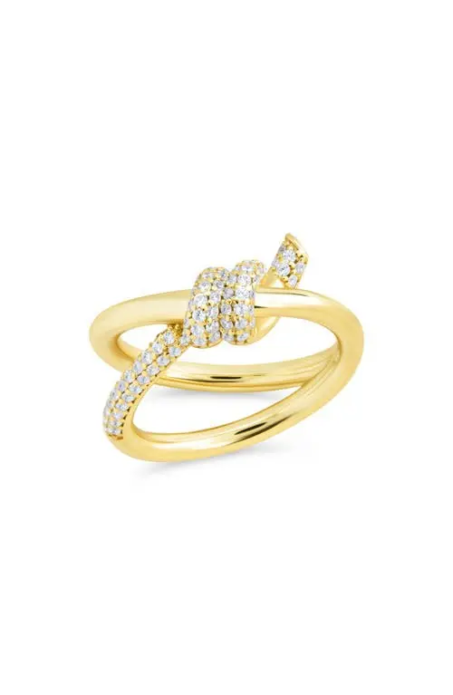 Sterling Forever Irene Twist Ring - Gold