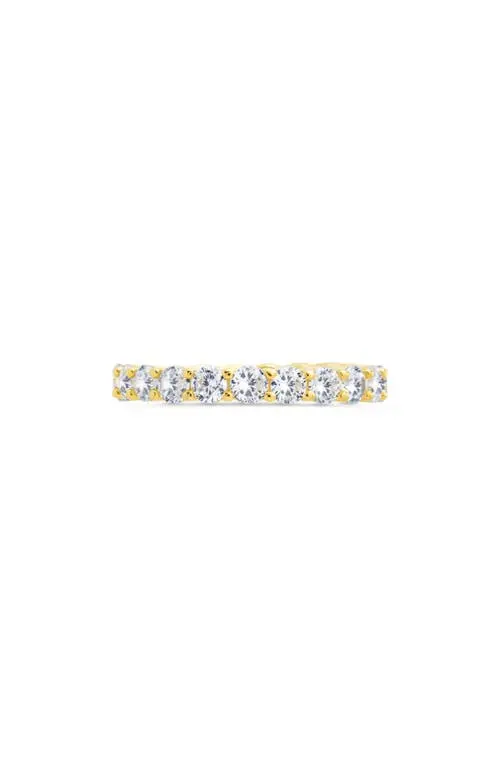 Sterling Forever Gracie Cubic Zirconia Eternity Ring - Gold