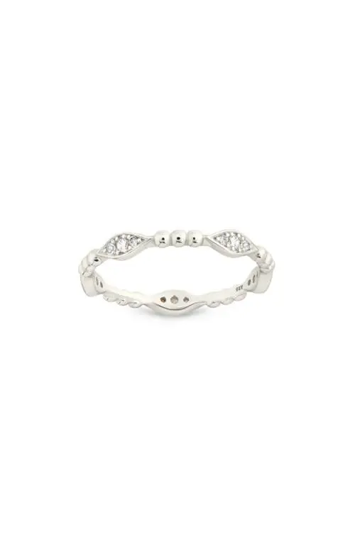 Sterling Forever Lydia Cubic Zirconia Bubble Ring - Silver