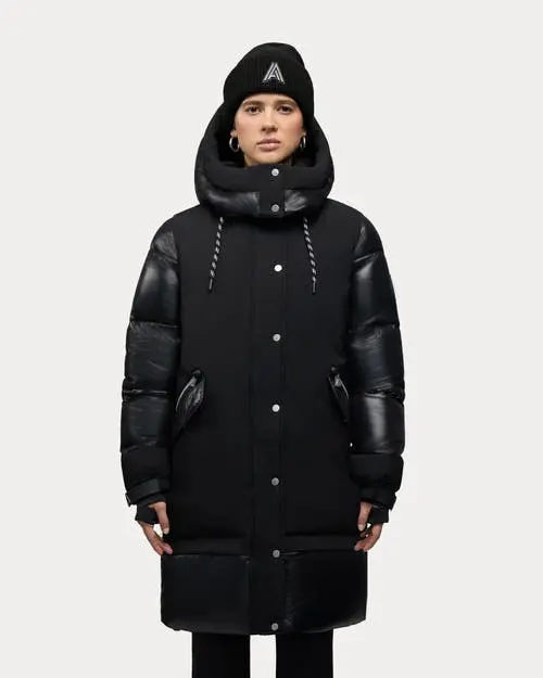 ALPENHAUS Brière Mixed Media Puffer Parka - Black