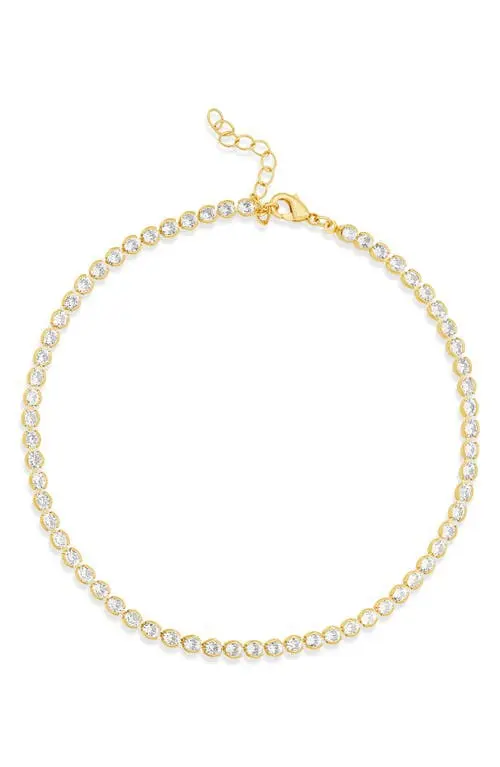 SHYMI Cubic Zirconia Tennis Anklet - Gold