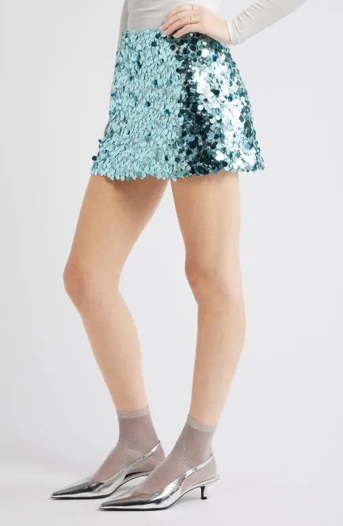 Bp. Sequin Miniskirt - Blue