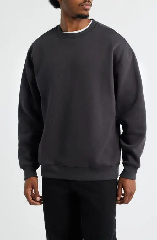 Bp. Oversized Fleece Crewneck Sweatshirt - Black Faded
