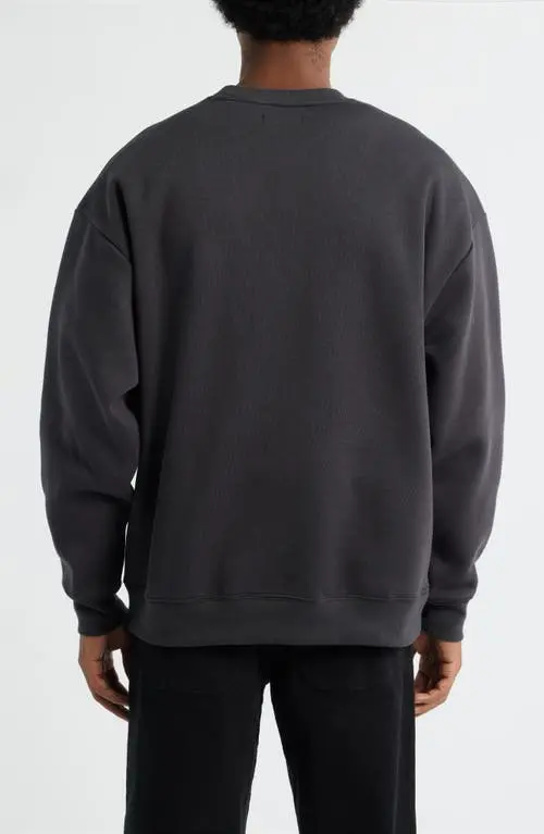 Bp. Oversized Fleece Crewneck Sweatshirt - Black Faded