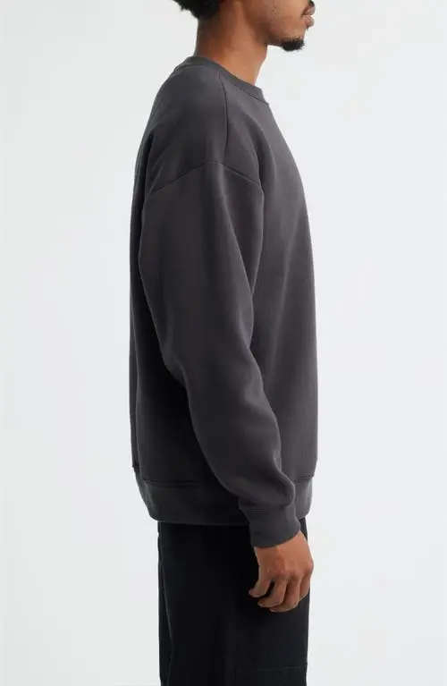 Bp. Oversized Fleece Crewneck Sweatshirt - Black Faded