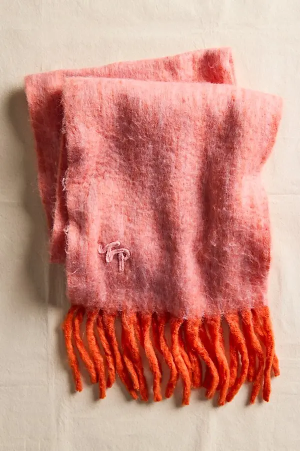 Free People Winter Chill Blanket Scarf - Pink