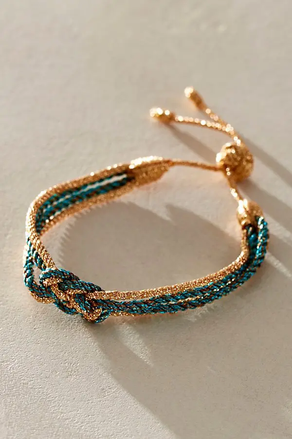 MAAYAZ Knot N2 Bracelet - Peach Turquoise