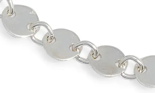 NASHELLE Disco Chain Bracelet - Sterling Silver