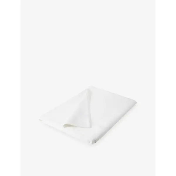 THE WHITE COMPANY Symons -row Cotton Flat Sheet - White