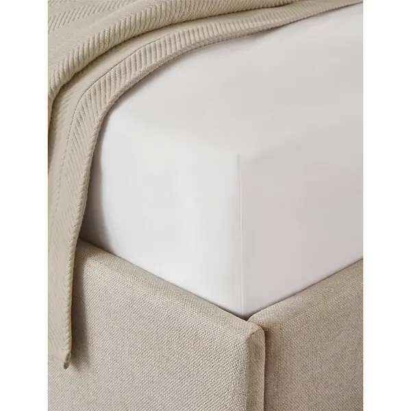 THE WHITE COMPANY Symons -cord Fitted Cotton Sheet - White