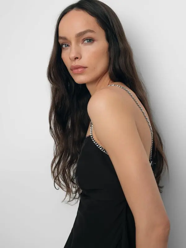 REISS Alessia Chain-strap Cami Top