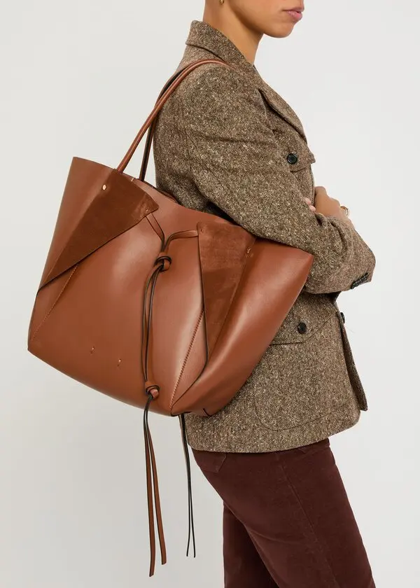 Gabriela Hearst Marija Leather Tote Bag - Tan