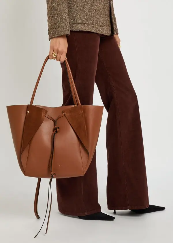 Gabriela Hearst Marija Leather Tote Bag - Tan