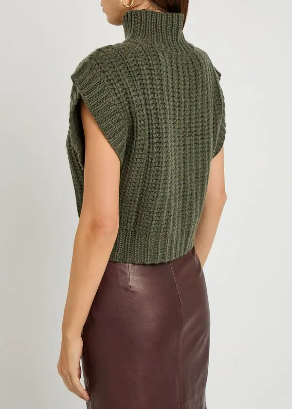 SKIIM Roe Cashmere Vest - Khaki