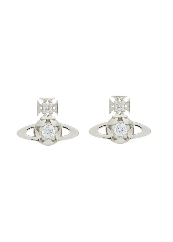 VIVIENNE WESTWOOD Lee Orb Stud Earrings - Silver