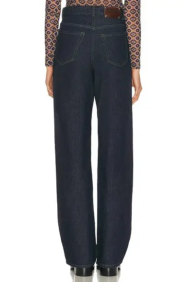 Dries Van Noten Peyton Wide Leg Denim Pants