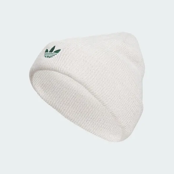 Adidas Trefoil Beanie - Orbit Grey / Collegiate Green