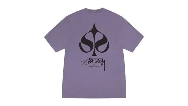 StÜssy Spade Pigment Dyed Tee Shirt - Grape