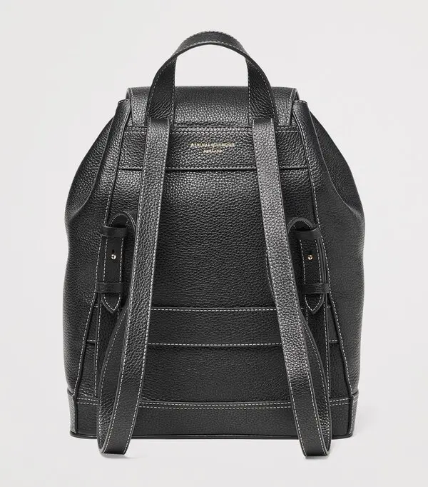 ASPINAL OF LONDON Small Leather Hudson Backpack - Black